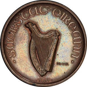 Irish 2 Florin "Fish. Pattern" 1927 | coinscatalog.NET