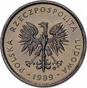 Polish Nickel 2 Zlote "Circulation Coin. Trial Strike" 1989 ...