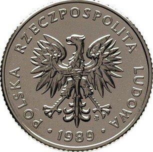 Polish Nickel 20 Zlotych "Circulation Coin. Trial Strike" 1989 ...