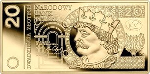 Polish 1 Oz Gold 20 Zlotych "The 20 Zloty Note" 2024 | coinscatalog.NET