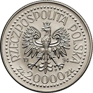 Polish Copper-Nickel 20000 Zlotych "75th Anniversary of the Disabled ...