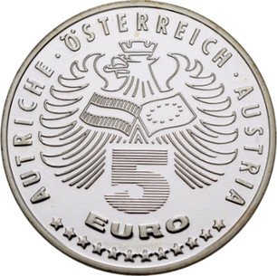 Austrian 5 Euro "Europe without Borders. European Architectural ...