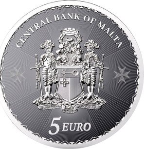 Maltese 1 Oz Silver 5 Euro "Maltese Cross. Bullion" 2024 | coinscatalog.NET