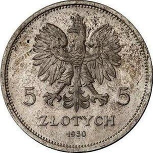 5 Zlotych de Plata Polacos "Levantamiento de Noviembre. Huelga de Prueba" 1930 | coinscatalog.NET