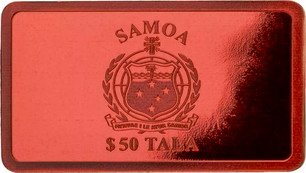 Samoan Gold 50 Tala "Dragon Bar" 2024 | coinscatalog.NET