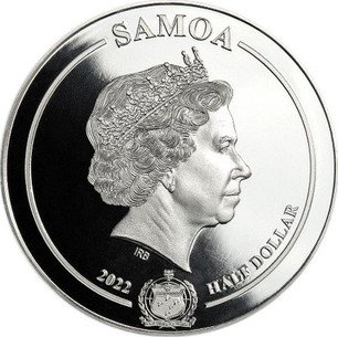Samoan Silver plated Copper-Nickel Half Dollar "Aragorn" 2022 ...