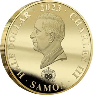 Samoan Gold plated Copper Half Dollar "Redwoods" 2023 | coinscatalog.NET