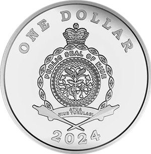 Niuean Silver One Dollar "Aglona Roman Catholic Basilica of the ...