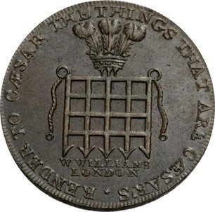 Great Britain 1/2 Penny "Middlesex. William Williams" 1795 ...
