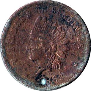 USA 1 Cent "New York Civil War Token. Benner and Bendinger" 1863 ...