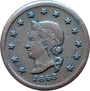 USA 1 Cent "Richards and Co. Dealer in Dry Goods Morenci. Michigan ...