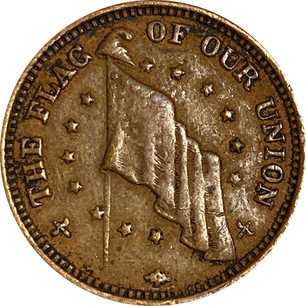 USA 1 Cent "The Flag of Our Union. Token" 1861-1865 | coinscatalog.NET