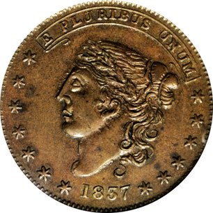USA One Cent "Token. Hard Times. Millions For Defence Not For One Cent ...