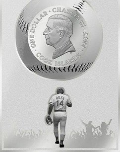 Cook Islands Silver One Dollar "Pete Rose. Signature" 2023 ...