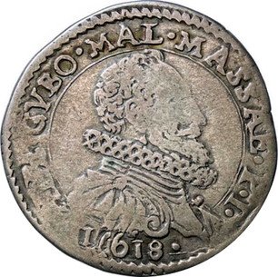 Italian Silver 4 Cervia "Alberic I" 1618 | coinscatalog.NET
