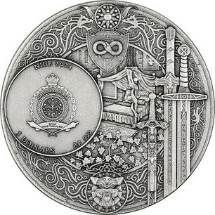 Niuean 2 Oz Silver 5 Dollars "The Witcher. Lady of the Lake" 2024 ...