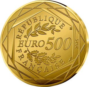 French Gold 500 Euro "Astrological Signs. Astrological Wheel" 2025 ...