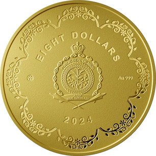Niuean 1/10 Oz Gold Eight Dollars "The Tree of Life" 2024 ...