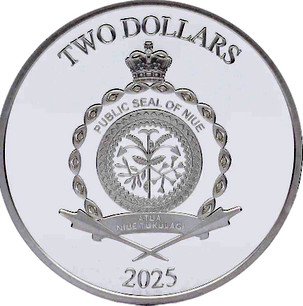 Niuean 1 Oz Silver Two Dollars "Disney Lunar. Happy Year of the Snake ...