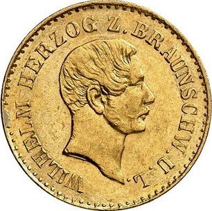 German Gold 2-1/2 Thaler Brunswick-Wolfenbüttel / Duchy / Regular ...