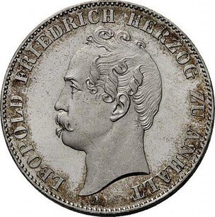 German Silver Thaler (Vereinsthaler) Anhalt-Dessau / Duchy / Regular ...