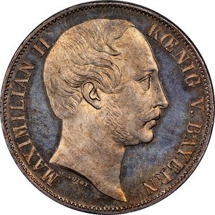 German Silver Thaler (Vereinsthaler) Bavaria / Kingdom / Regular ...