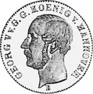 German Gold 2-1/2 Thaler Hannover / Kingdom / Regular Coinage 1853-1855 ...