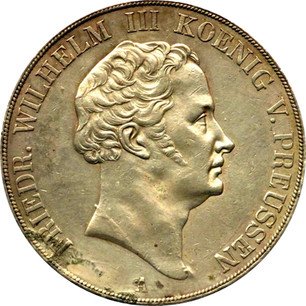 German Silver 2 Thaler (3-1/2 Gulden) Kingdom / Regular Coinage 1839 ...