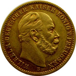 German Gold 20 Mark Kingdom / Reform Coinage 1871-1873 KM# 501 ...