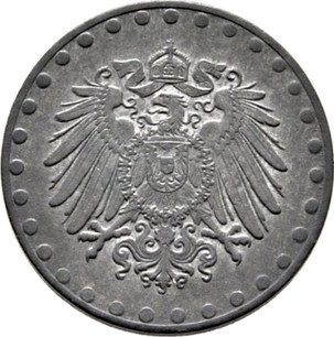 German Zinc 10 Pfennig Standard Coinage 1917 KM# 25 | coinscatalog.NET