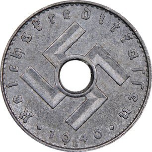 German Zinc 5 Reichspfennig Military Coinage WWII 1940-1941 KM# 98 ...