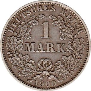 German Silver Mark Standard Coinage 1891-1900 KM# 14 | coinscatalog.NET