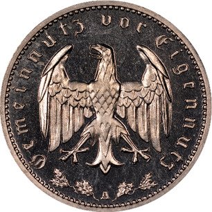 German Nickel Reichsmark Third Reich / Standard Coinage 1933-1939 KM ...
