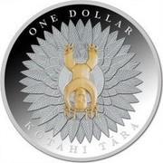 New Zealand Silver One Dollar "Maori Art - Kotahi Tara" 2014 KM# 375 ...