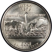 USA Quarter Dollar "Utah" 2007 coin value KM# 400 | coinscatalog.NET