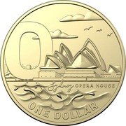 Australian One Dollar "O - Sydney Opera House" 2021 | coinscatalog.NET