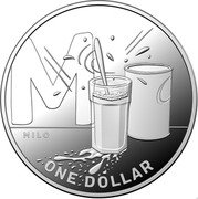 Australian Silver One Dollar "Letter M. Milo" 2021 | coinscatalog.NET