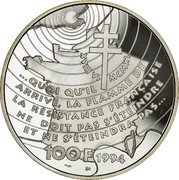 French Silver 100 Francs "Essai - 50th Anni. of the Liberation of Paris ...
