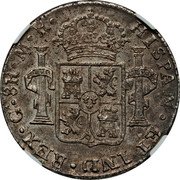 Mexican Silver 8 Reales "Ferdinand VII. Guadalajara" 1812-1822 KM# 111.3 | coinscatalog.NET