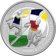 Australian Silver One Dollar "National Rugby League - Moments that ...