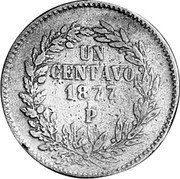 Mexican Centavo "Eagle. Circulation Coin" 1871-1891 KM# 391.8 ...