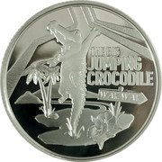 Australian Silver 1 Dollar "The Big Jumping Crocodile" 2023 ...