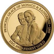 Cook Islands Gold 5 Dollars "Grace Kelly and Prince Rainier III.1955 ...
