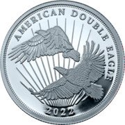 Cook Islands 1/4 Oz Silver 2 Dollars "Double Eagle" 2022 | coinscatalog.NET